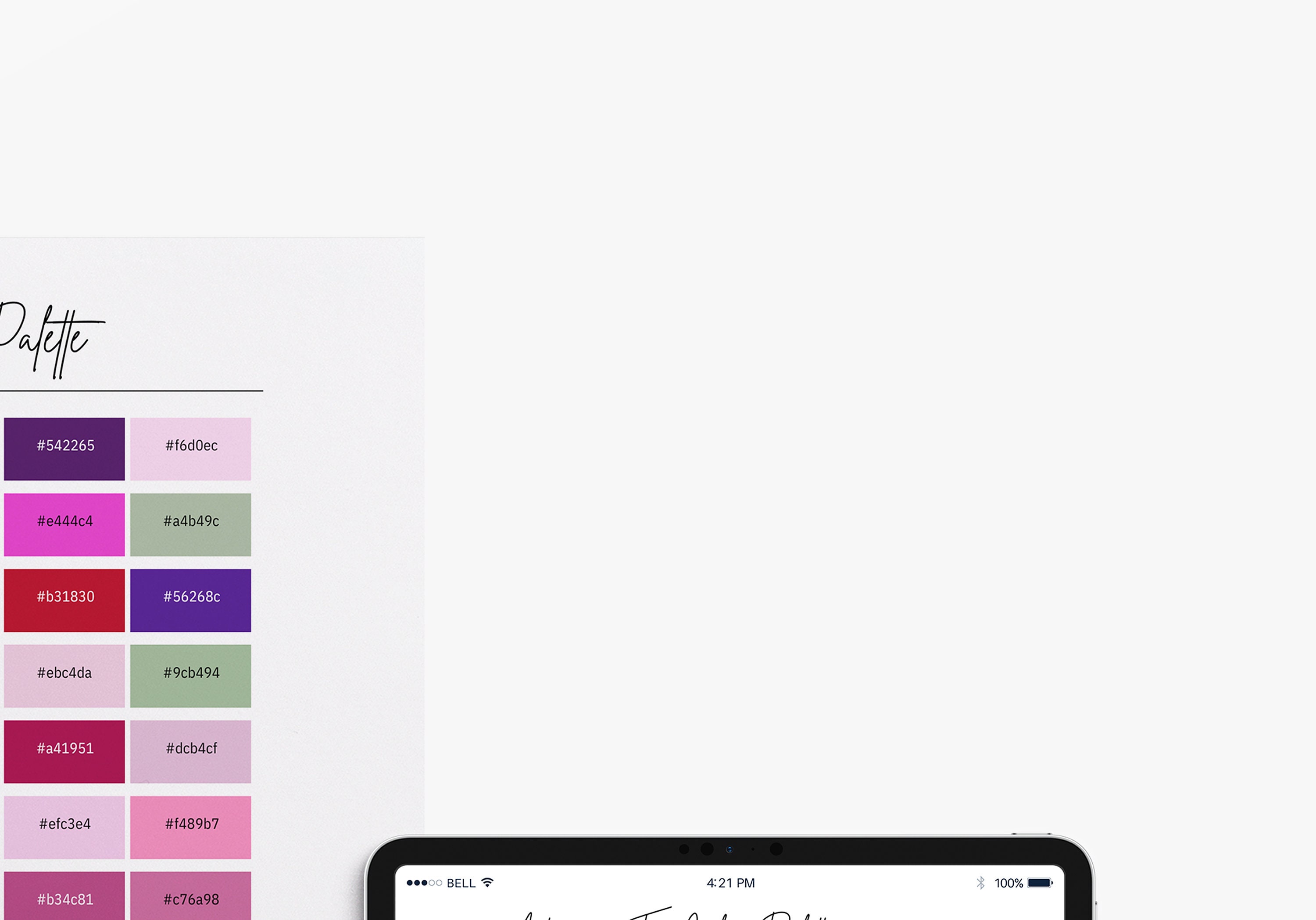 Afternoon Tea Color Palette, HEX Codes, Photoshop Palette, Illustrator ...