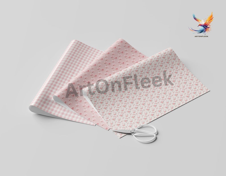 Vintage Pink Roses, Digital Papers, Seamless Shabby Chic Digital Paper ...