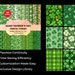SP Patrick Day Digital Paper Shamrock Seamless Pattern Four Leaf Clover ...