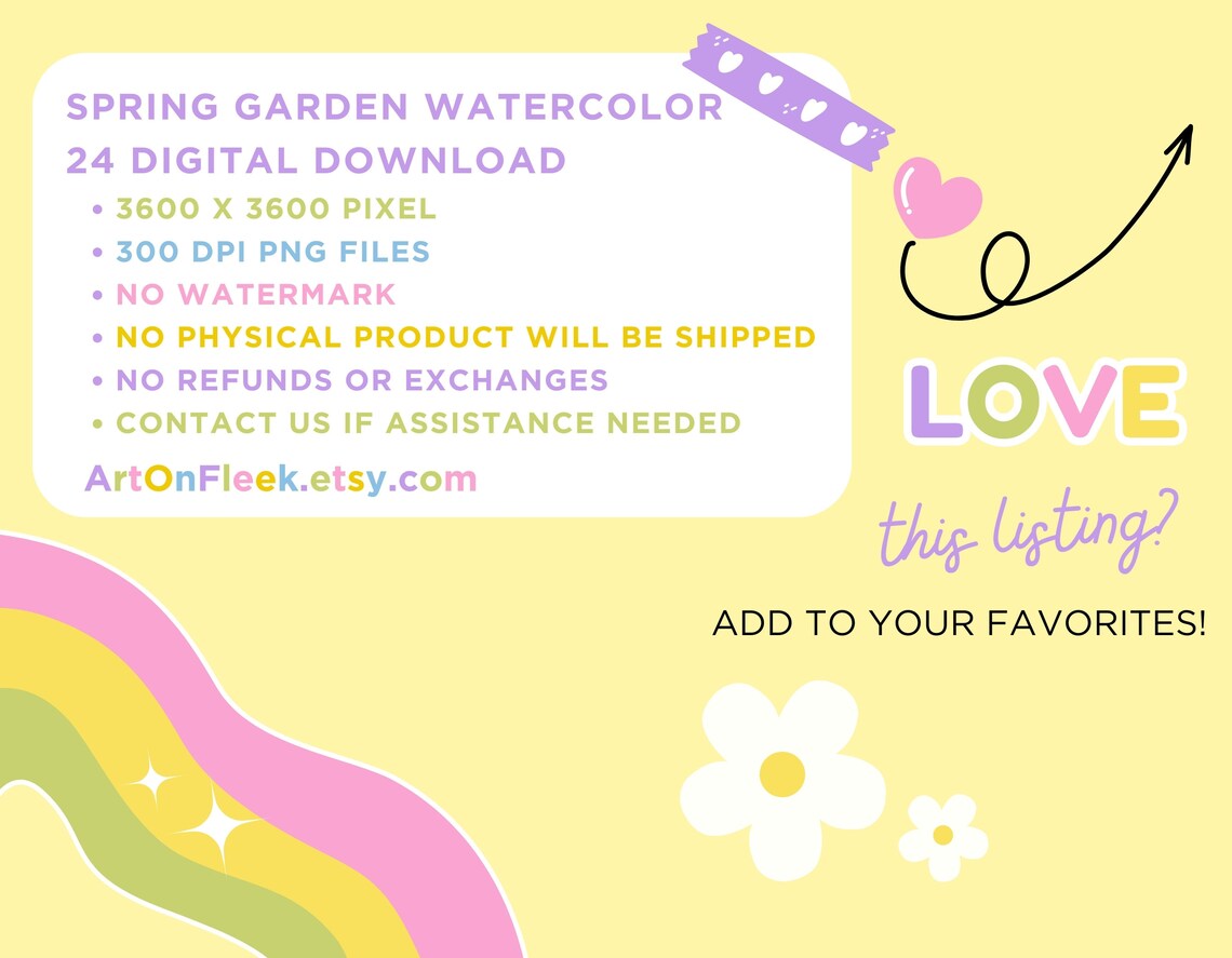 Spring Garden Watercolor Digital Paper Blossoming Spring Seamless ...