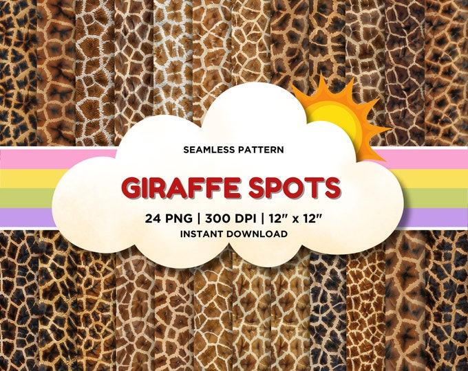 Leopard Digital Paper Animal Skin Seamless Pattern Textures Leopard ...