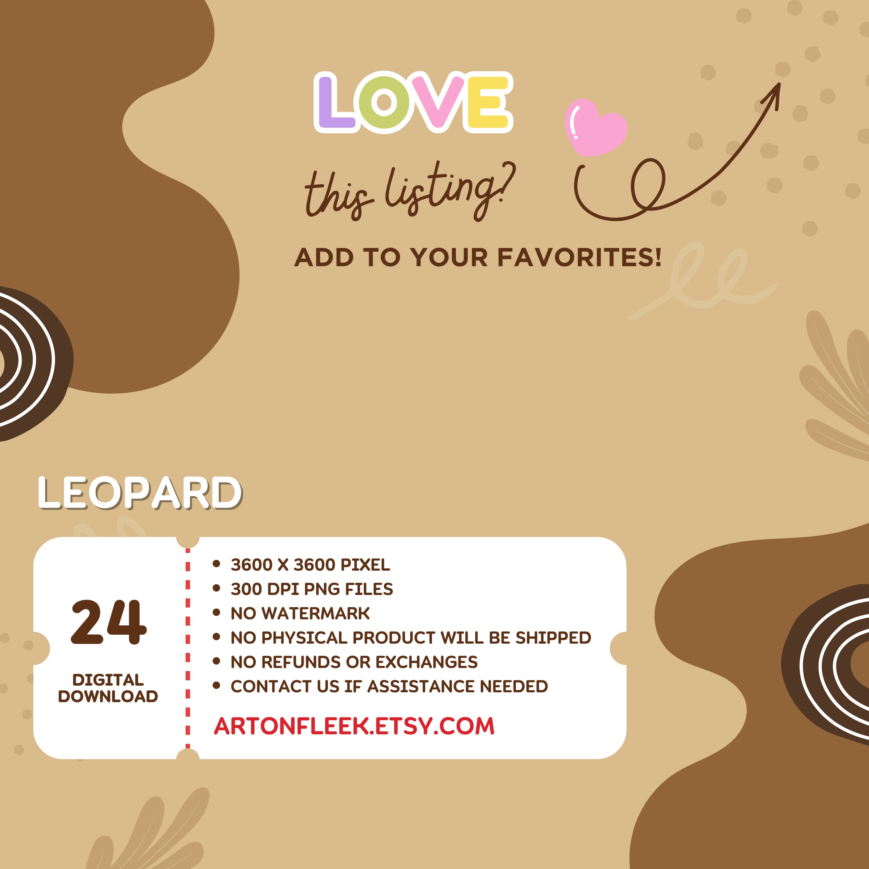 Leopard Digital Paper Animal Skin Seamless Pattern Textures Leopard ...