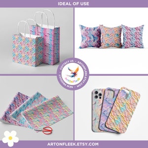 Abstract Pastel Seamless Pattern, Photography Digital Paper, Pastel ...