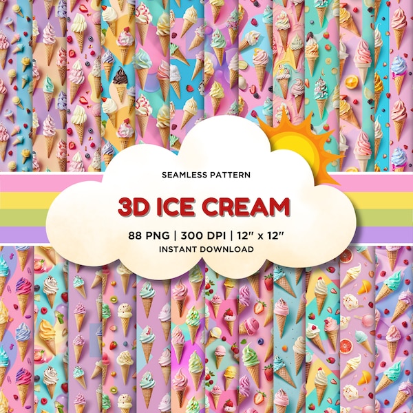 Ice Cream Wallpaper - Etsy