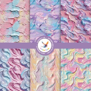 Abstract Pastel Seamless Pattern, Photography Digital Paper, Pastel ...