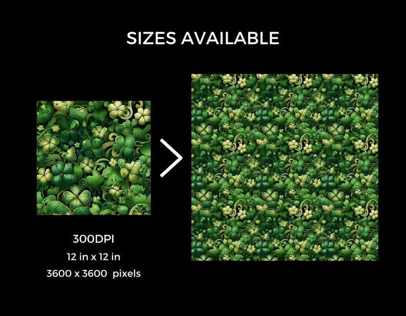 St. Patrick's Day, Digital Paper, Cute Irish Shamrock, Leprechaun, Pot ...