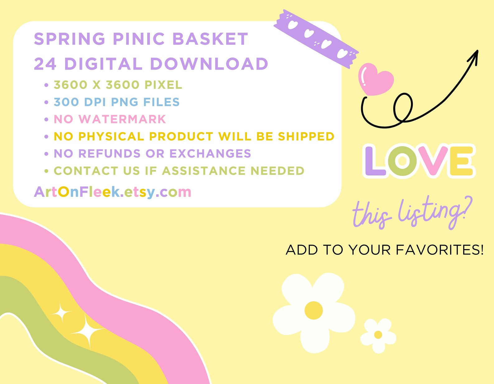 Spring Basket Digital Paper Picnic Seamless Pattern Spring Flowers PNG ...
