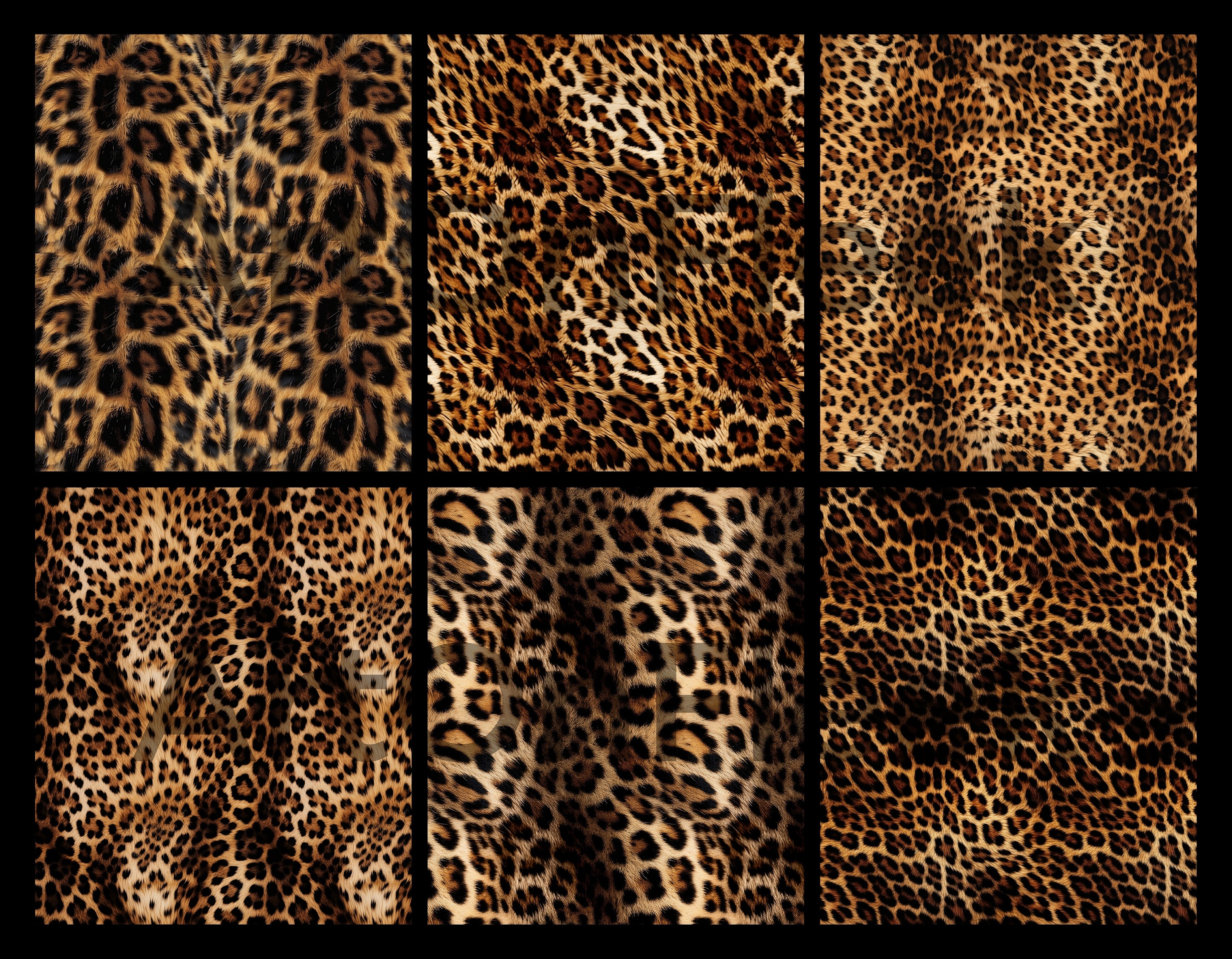 Leopard Digital Paper Animal Skin Seamless Pattern Textures Leopard ...