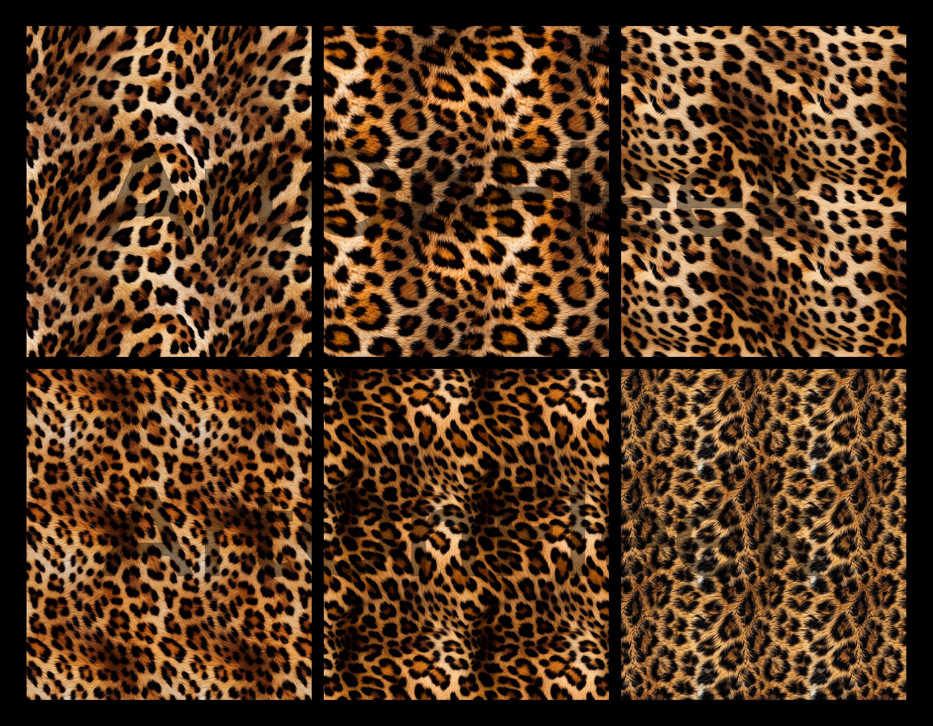 Leopard Digital Paper Animal Skin Seamless Pattern Textures Leopard ...