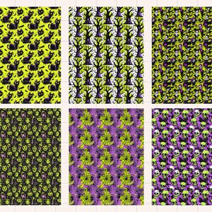 Gothic Whimsical Halloween Digital Papers, Halloween Fall Seamless ...