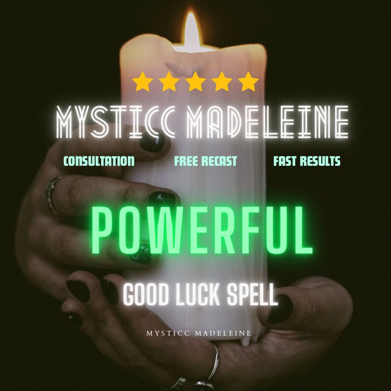 GOOD LUCK Spell Lady Luck Spell Lucky Charm Spell Spelll Get Rich, Find ...