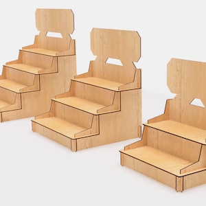 Trading Market Shelves Laser Cut Files • Retail Stand SVG • Cupcake ...