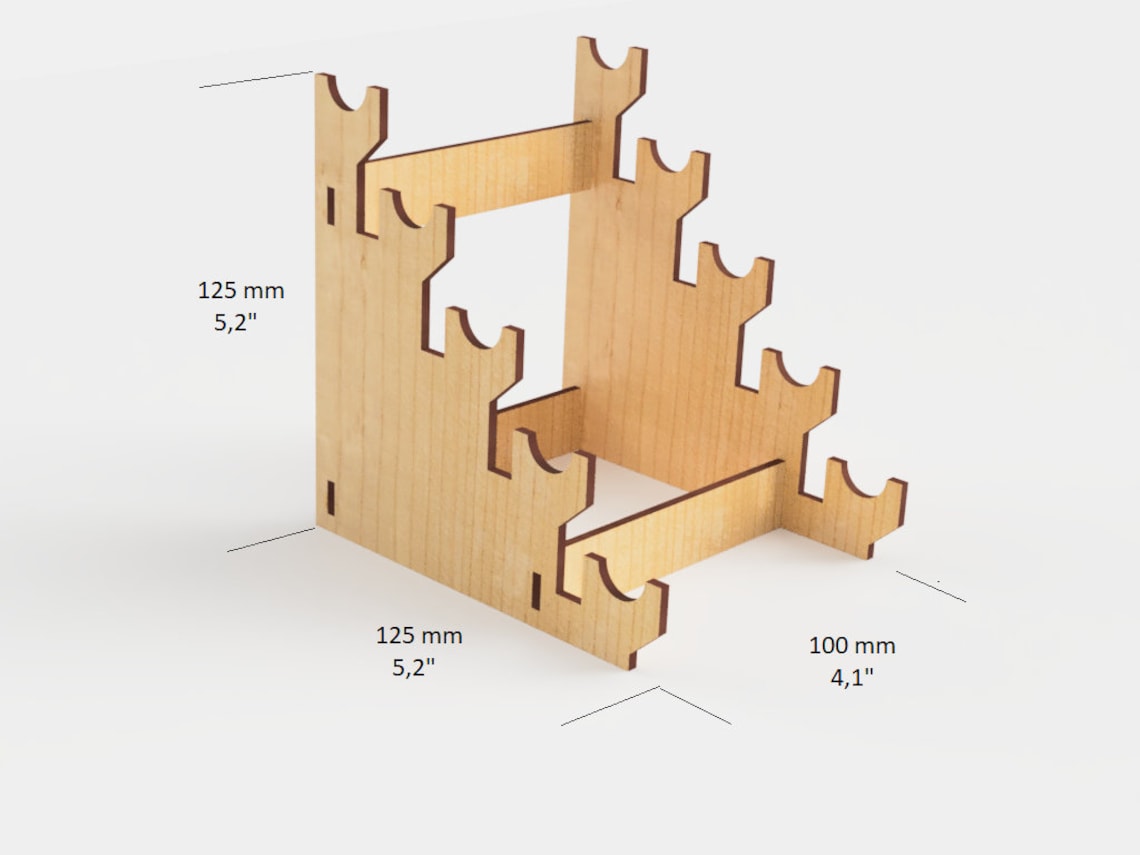 Stand for Five Pens Laser Cut Files Pencil Holder File Pen Display SVG ...