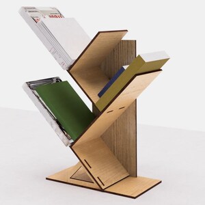 Desk Bookshelf Plans Laser Cut Files • Book Table Shelf • Free Standing ...