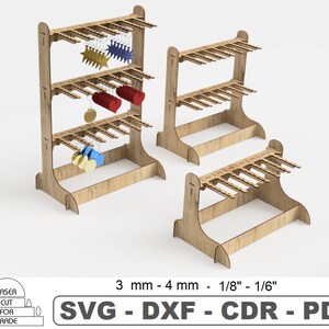 Keychain Display Stand Laser Cut 3 Size Handicraft Display Market ...