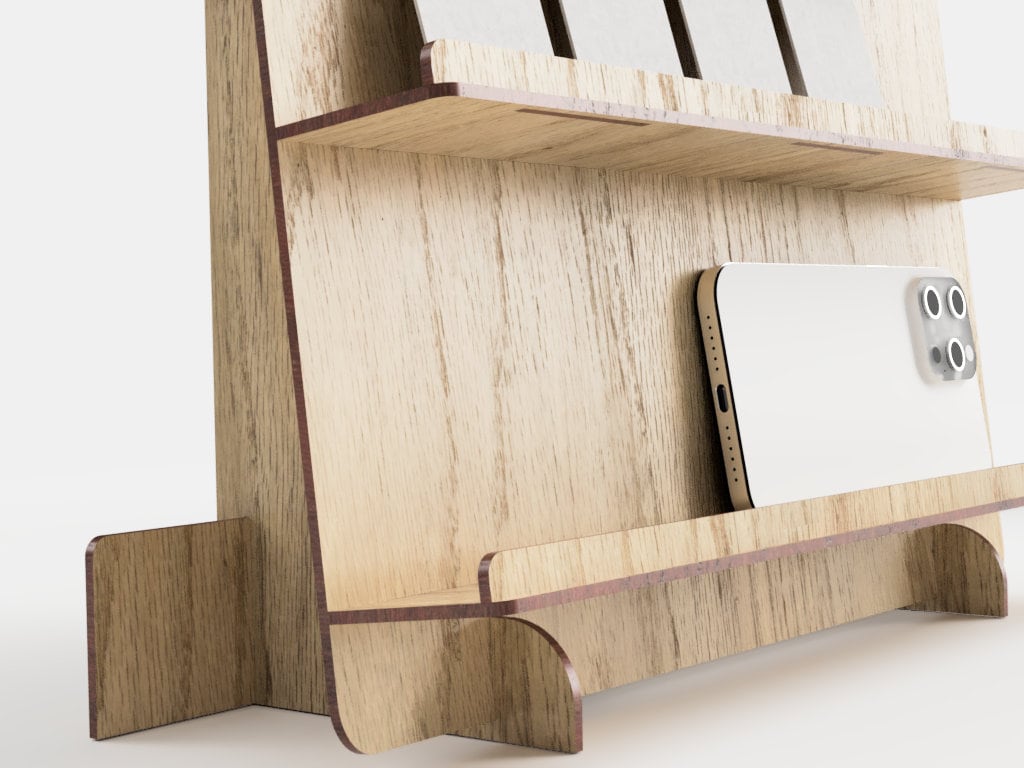 Postcard Stand | Laser Cut Files | Showcase for Booklets | Exhibition ...