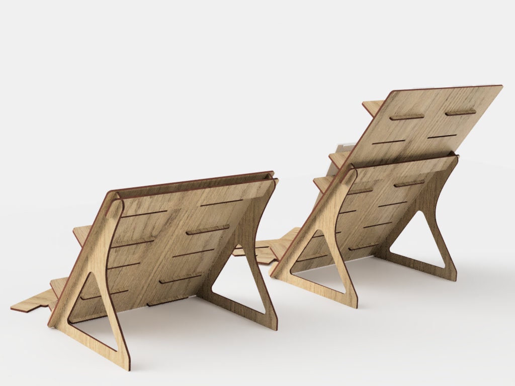 Card Counter Display Stand Laser Cut Svg Files Postcard Market Stall Market Stand Digital File ...