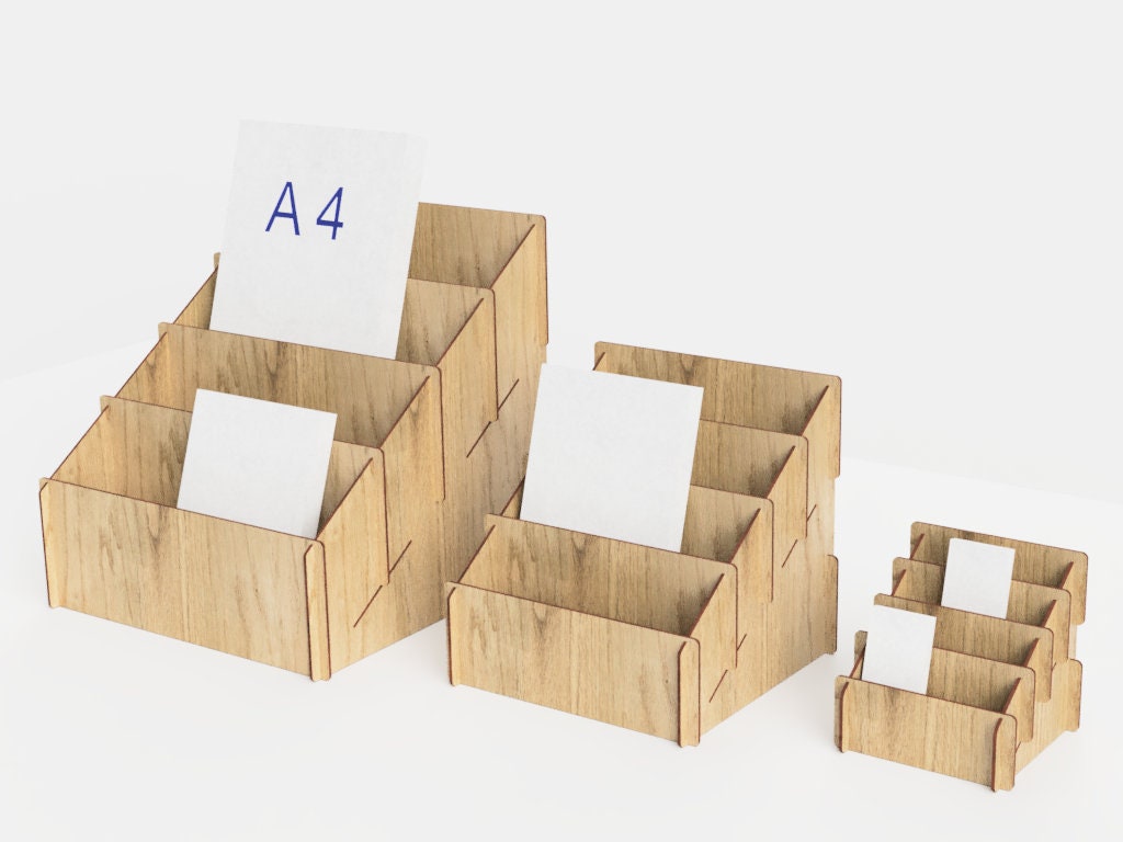 Retail Counter Display Stand Laser Cut Template 3 Sizes Craft Booth ...