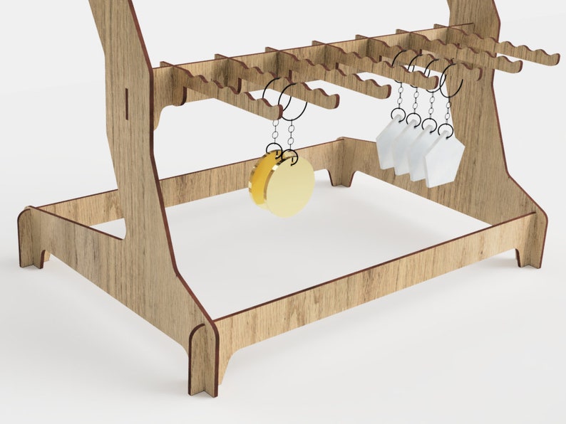 Keychain Display Stand Laser Cut 3 Size | Handicraft Display | Market ...