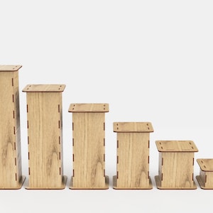 Retail Display Stand | Single-level Stand 6 Sizes | Square Countertop ...