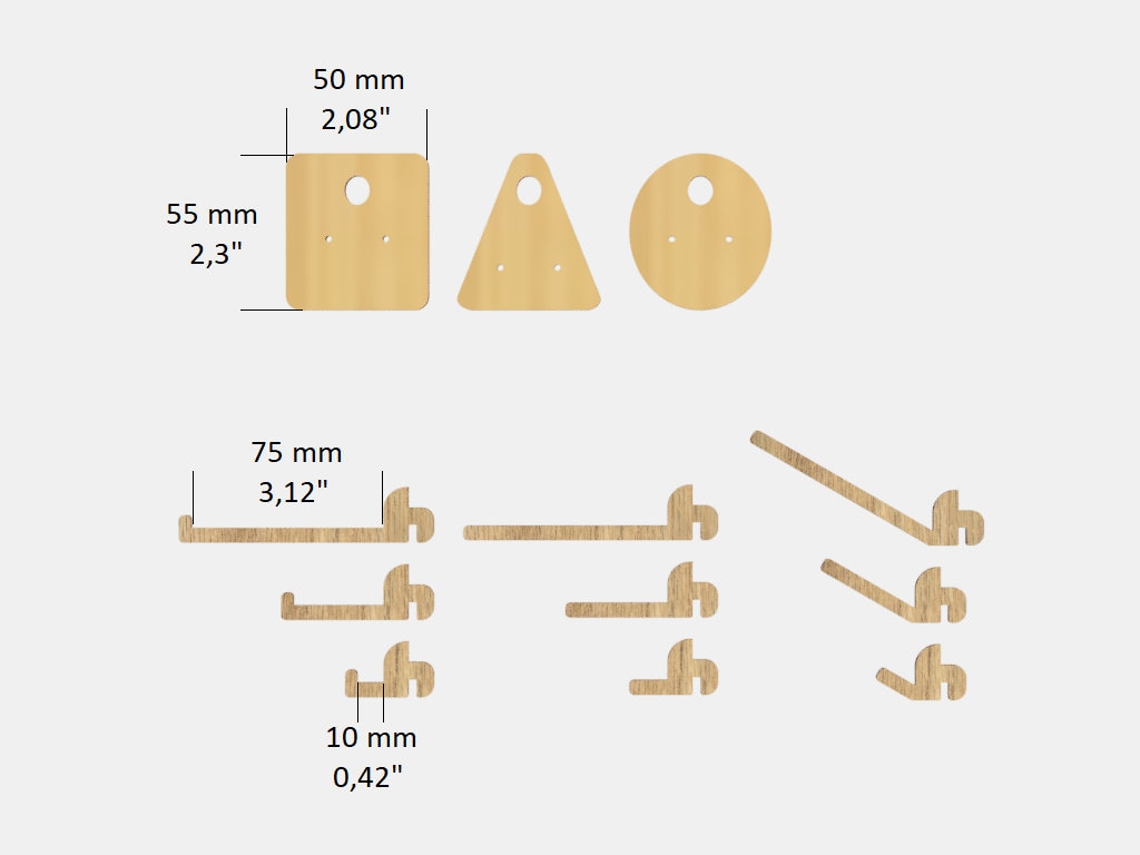 Earring Display Stand | Laser Cut File | Keychain Stand | Earring ...