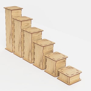 Retail Display Stand | Single-level Stand 6 Sizes | Square Countertop ...