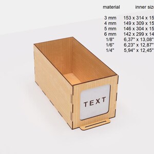 Plan Box With 4 Drawers Laser Cut Files • Office Organizer • Chest of ...