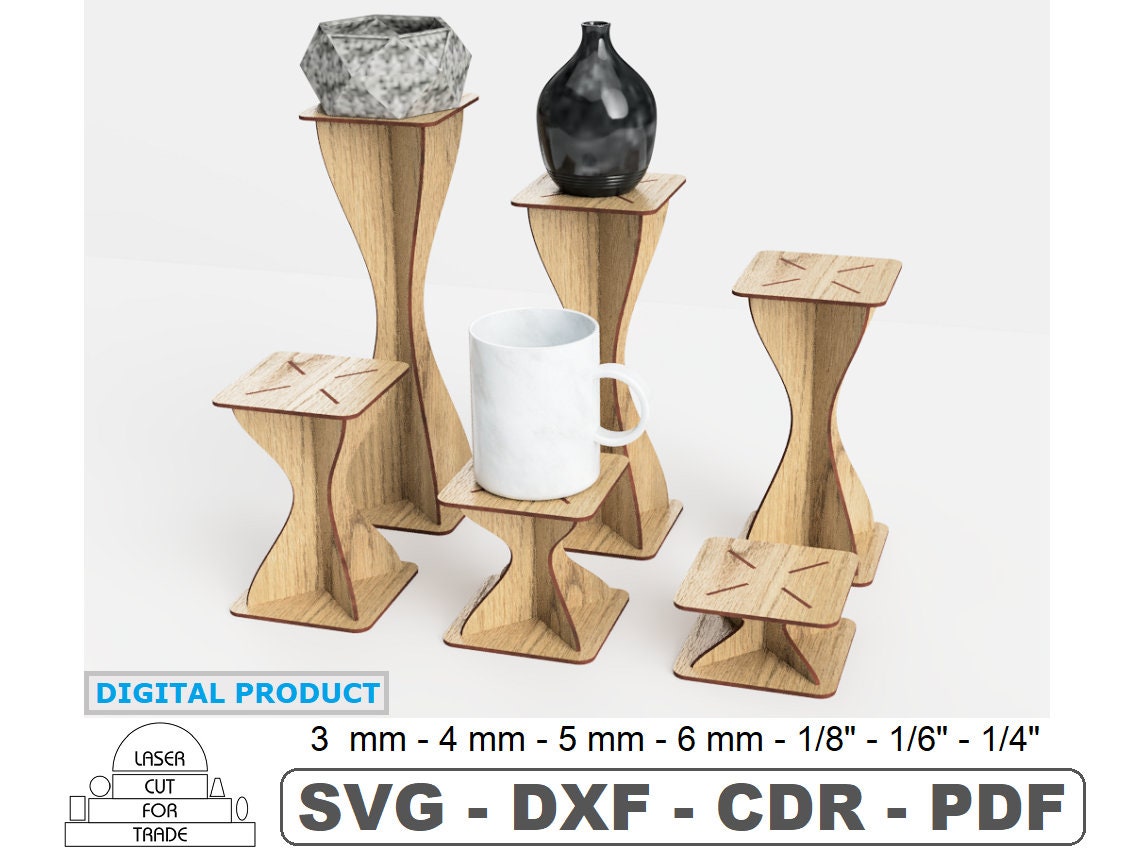 Retail Display Stand Laser Cut | Single-level Stand 6 Sizes ...
