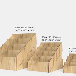 Retail Counter Display Stand Laser Cut Template 3 Sizes | Craft Booth ...