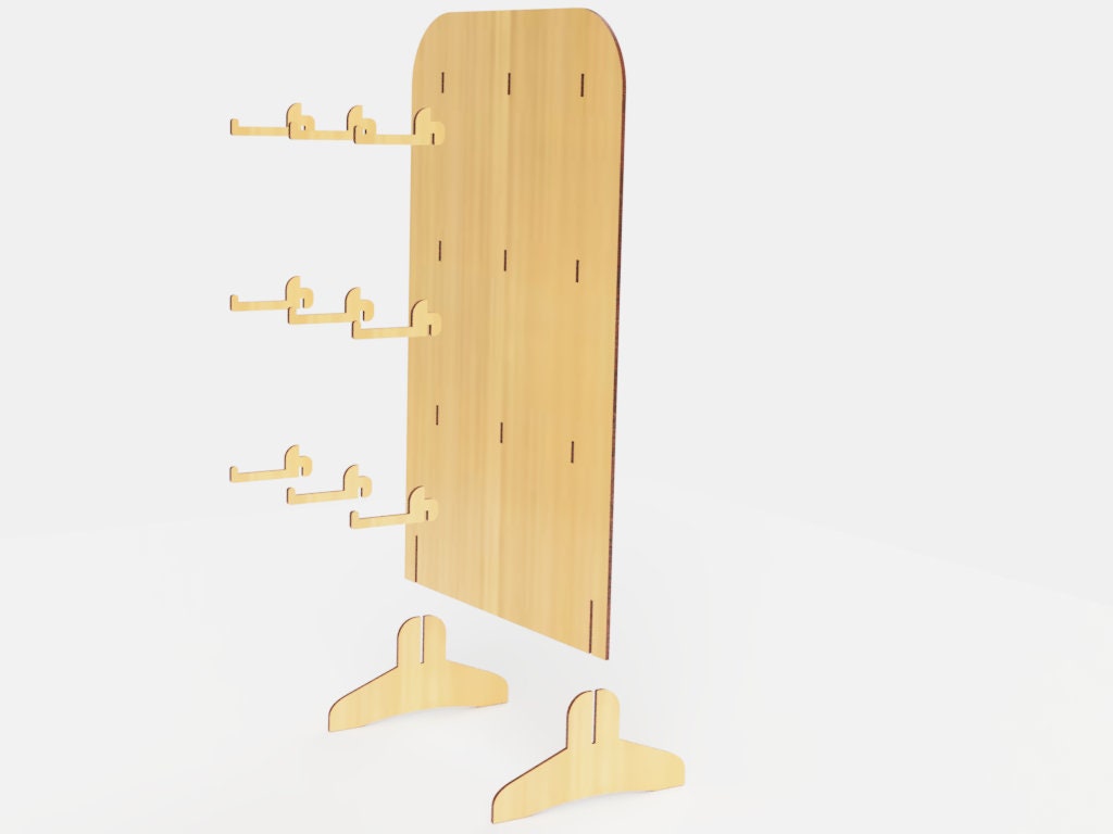 Keychains Display Case Jewelry Display Mini Stands Laser Cut File ...