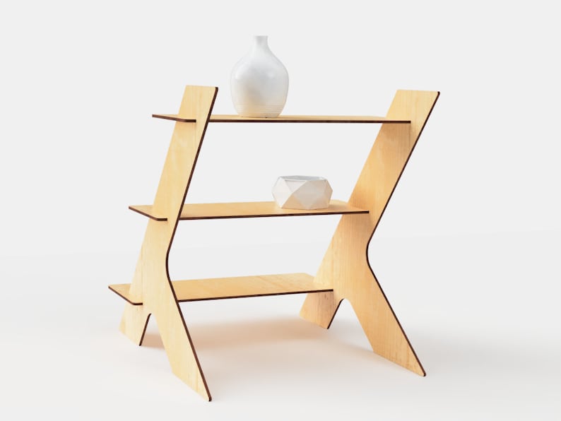 Laser Cut Three-tier Table Shelf | Retail Display Stand | Market or ...