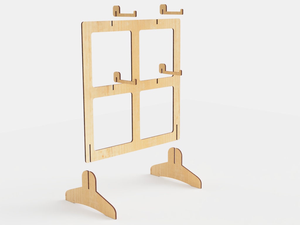 Keychain Display Stand SVG Laser Cut Files - Etsy