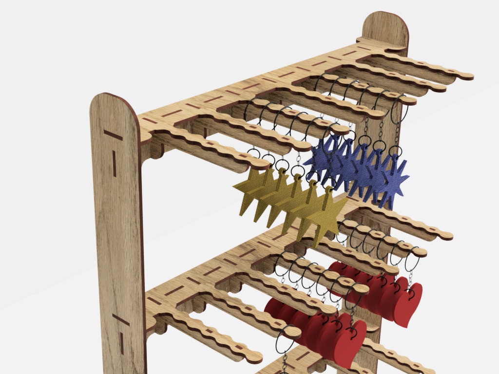 Keychain Display Stand Laser Cut 3 Size Handicraft Display Market ...