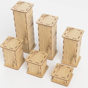 Retail Display Stand | Single-level Stand 6 Sizes | Square Countertop ...