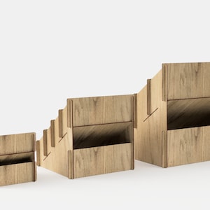 Retail Counter Display Stand Laser Cut Template 3 Sizes | Craft Booth ...