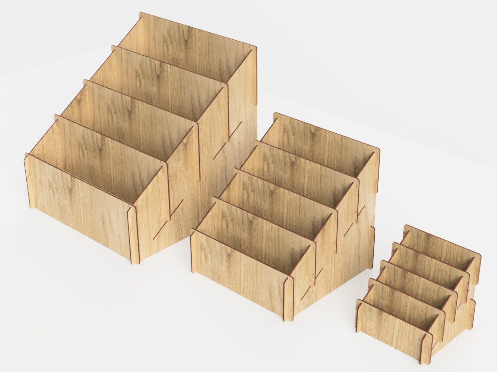 Retail Counter Display Stand Laser Cut Template 3 Sizes | Craft Booth ...