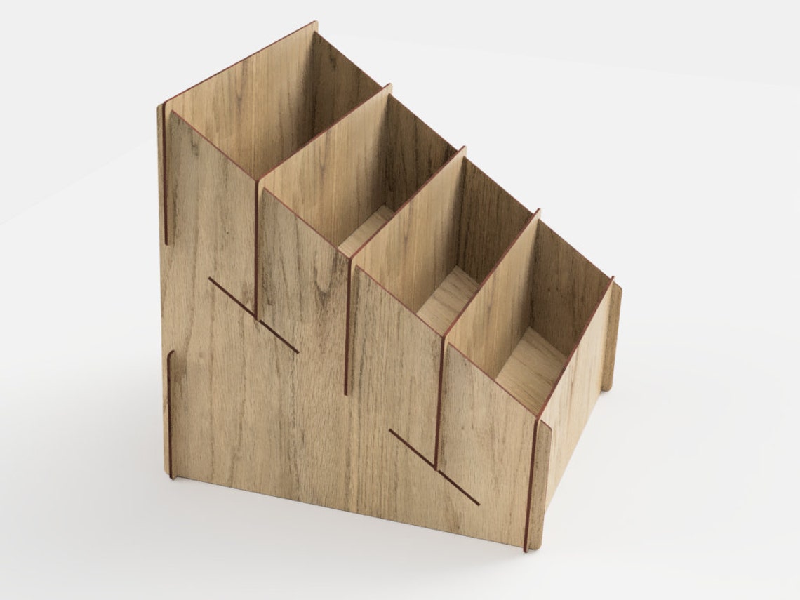 Retail Counter Display Stand Laser Cut Template 3 Sizes Craft Booth Market Stall Organizer ...