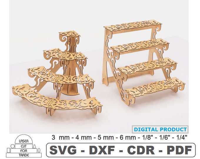 Modular Display Rack for Vendors, SVG, Laser Cutting File, Digital ...