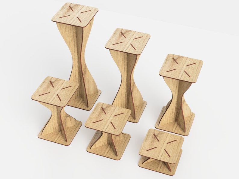 Retail Display Stand Laser Cut Single-level Stand 6 Sizes Countertop ...