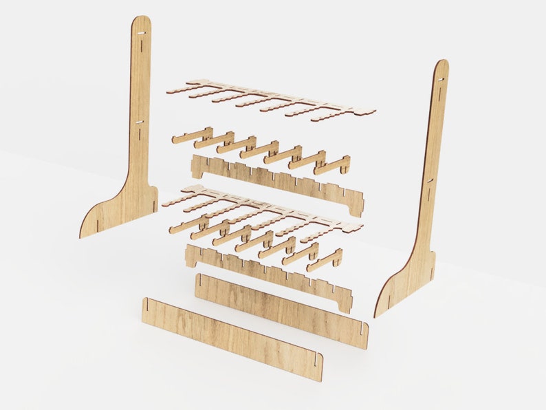 Keychain Display Stand Laser Cut 3 Size Handicraft Display Market ...