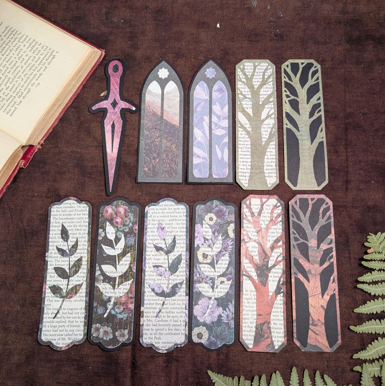 Layered Paper Cutout Bookmarks - Etsy