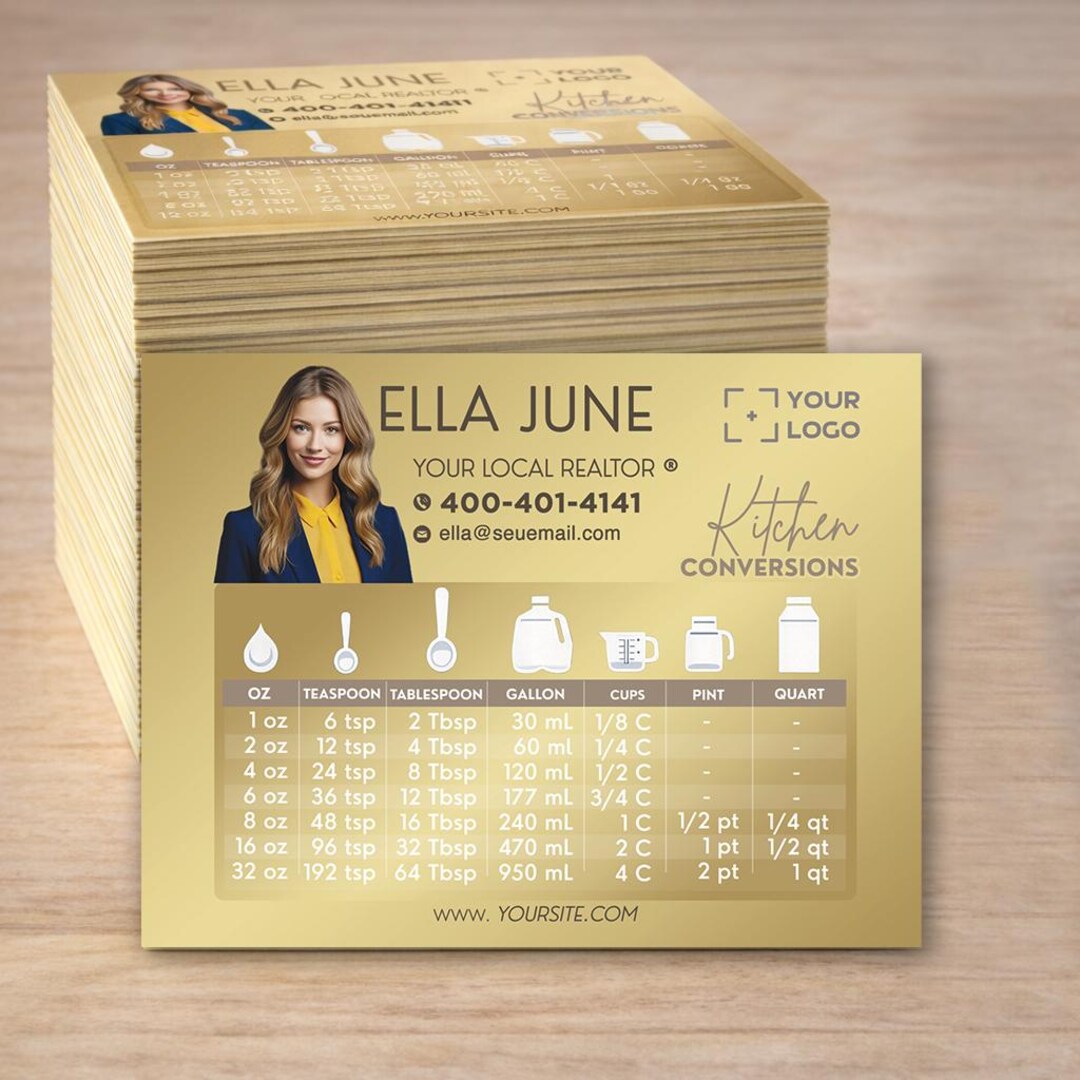 Custom Bulk Realtor Kitchen Conversion Magnet With Photo, Real Estate ...
