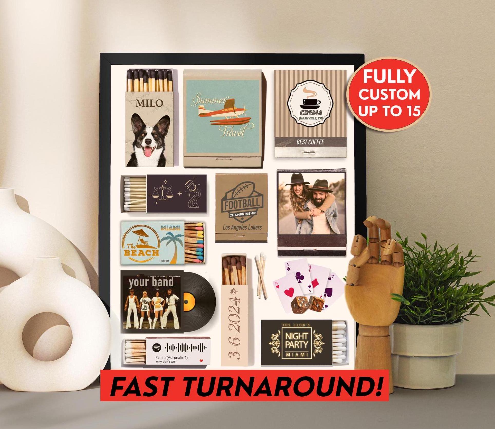 CUSTOM MATCHES Art | PERSONALIZED Thoughtful Digital Matchbook Print ...