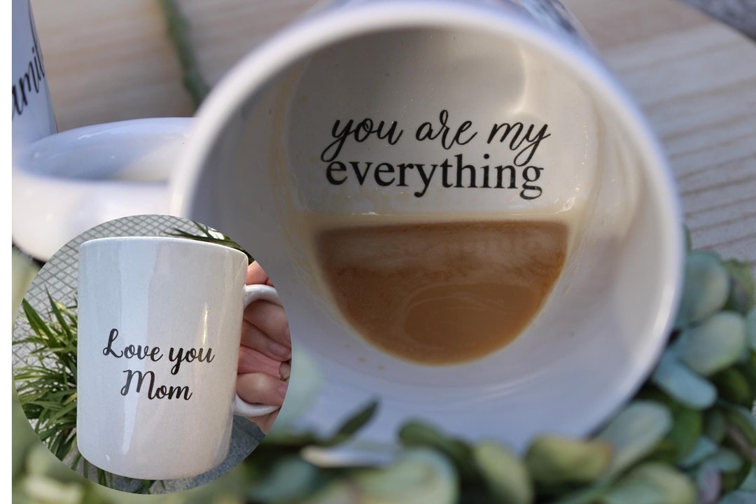 Personalized Hidden Message Engraved Mug - Message on the Inside and ...
