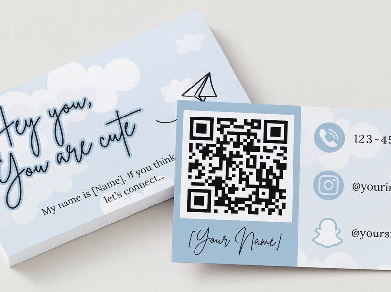 Dating Business Card, Editable Business Cards Template, Dating, Flirty ...
