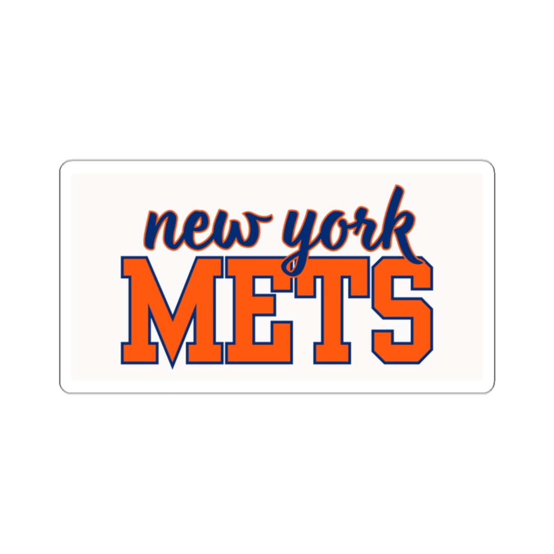 New York Mets MLB Baseball Rectangular Sticker - Etsy