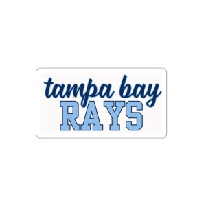 Tampa Bay Rays MLB Baseball Rectangular Sticker - Etsy