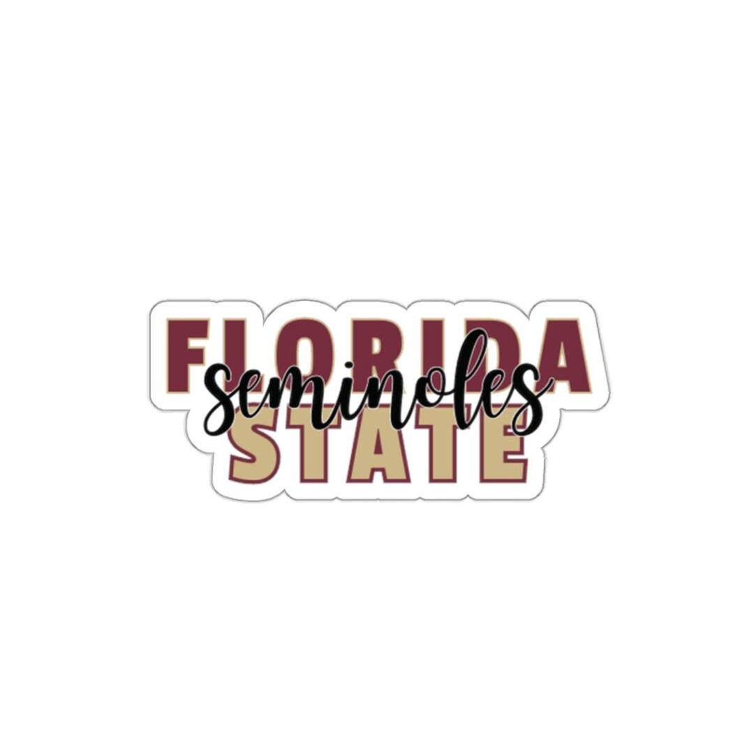 FSU Florida State Seminoles Football Die Cut Sticker - Etsy