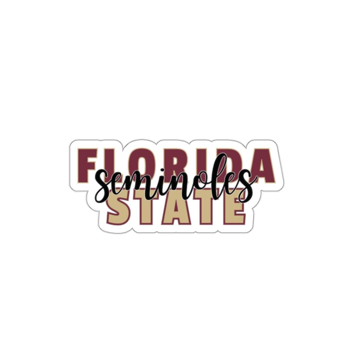 FSU Florida State Seminoles Football Die Cut Sticker - Etsy