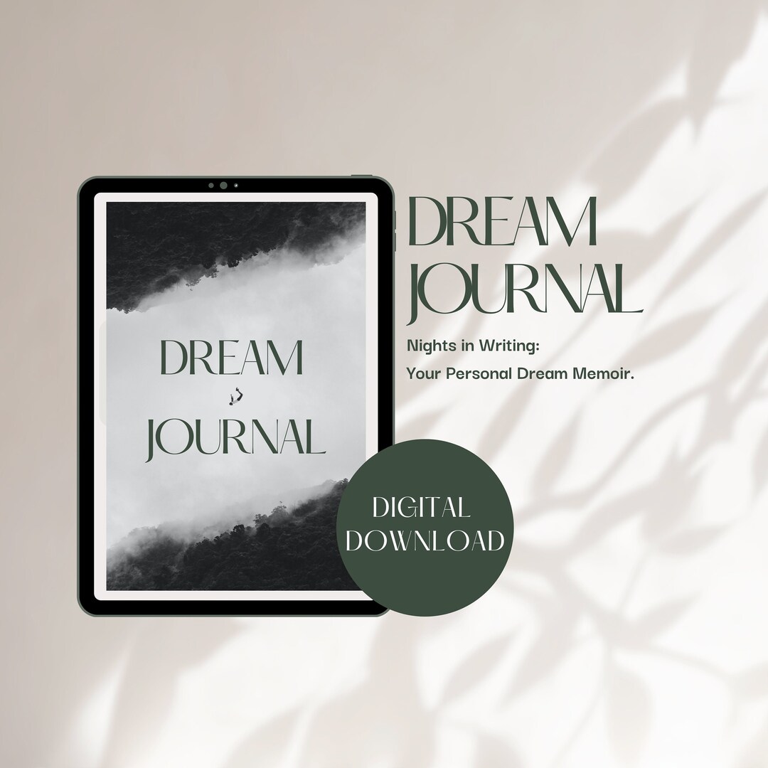 Modern Dream Journal Elevate Your Dream Recording in Style With Our ...